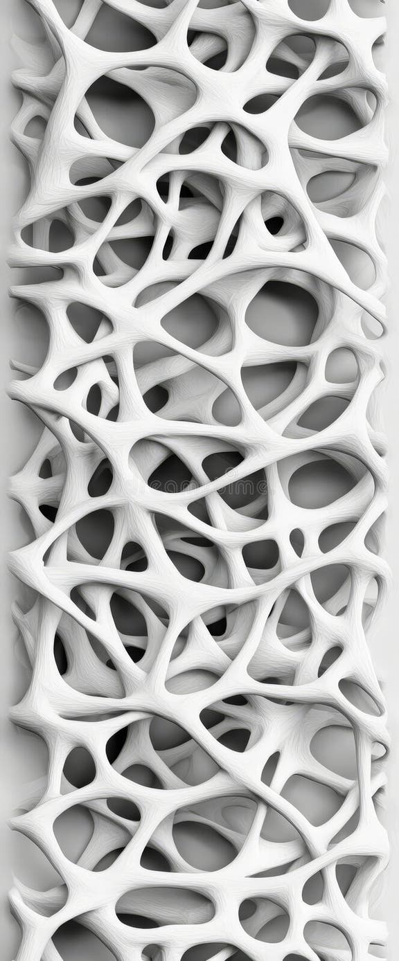 Intricate White Neural Web Structure in Tangled Shape Visualizing Digital Network Connectivity ...