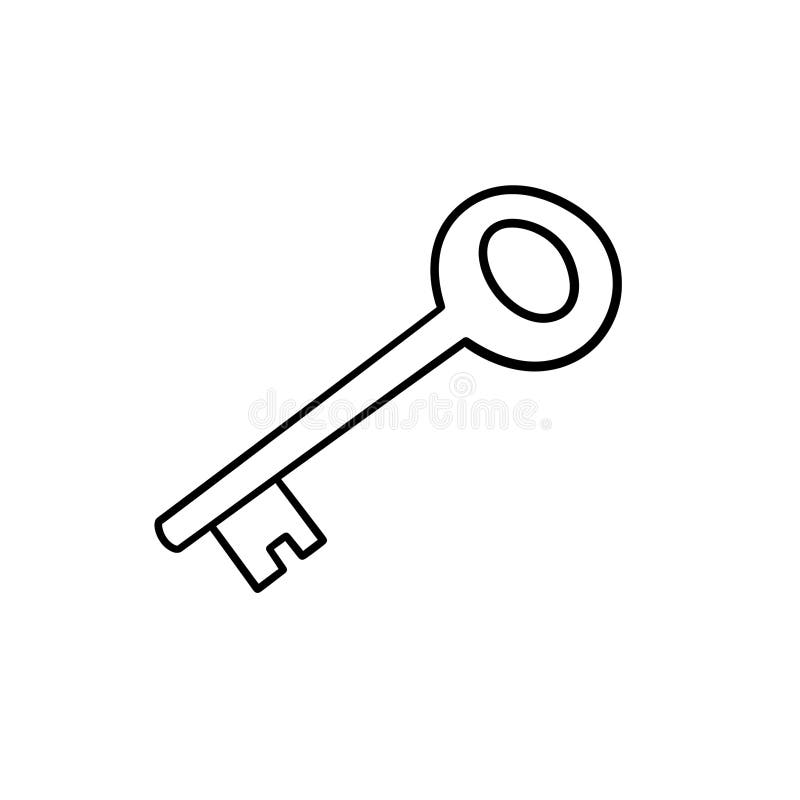 AI-Generated Key Icon stock illustration. Illustration of graphics ...