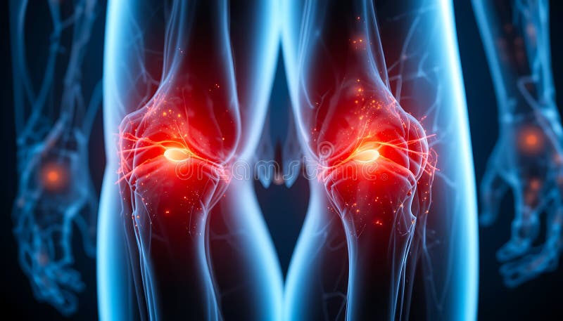 Knee Pain Anatomy Osteoarthritis Visualization Stock Photos - Free ...