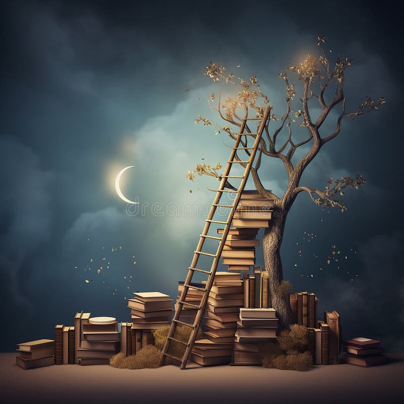 AI generated ladder stock illustration. Illustration of artistic ...
