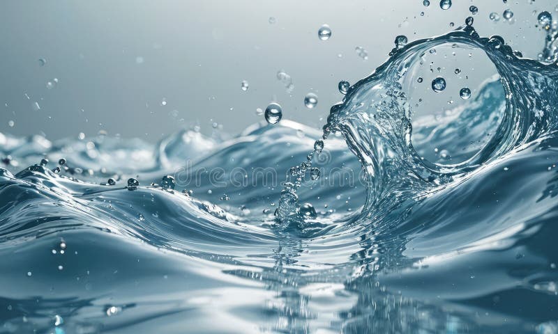 A Picture of Water with a Splash in the Middle. Stock Illustration ...
