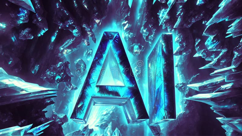 Ai Generated Letters. AI Letters in Crystal Cave, Emerald and Turquoise ...