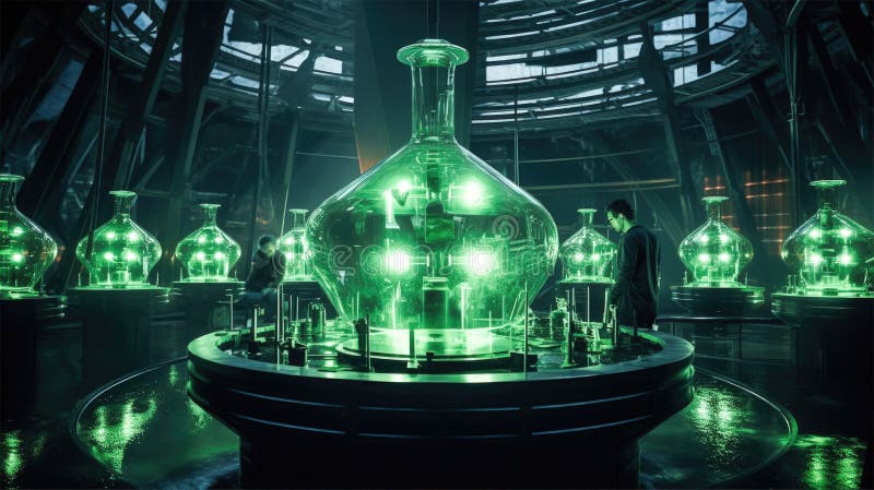 AI Generated Light Green and Black Laboratory Experiments on ...