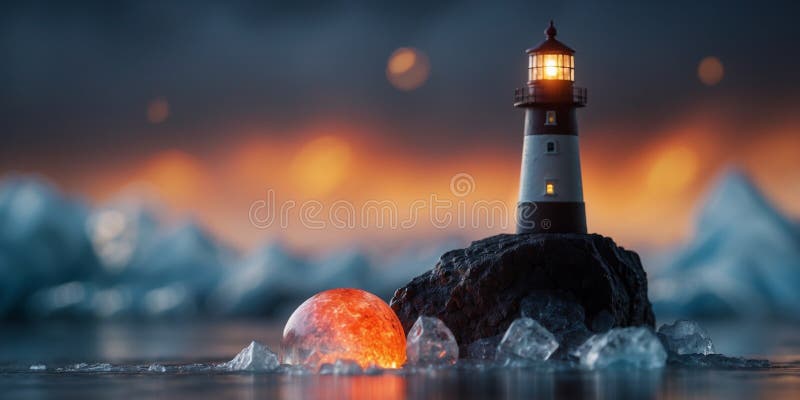 A Lighthouse Made of Ice and Fire, Standing on the Edge of a Black Hole ...