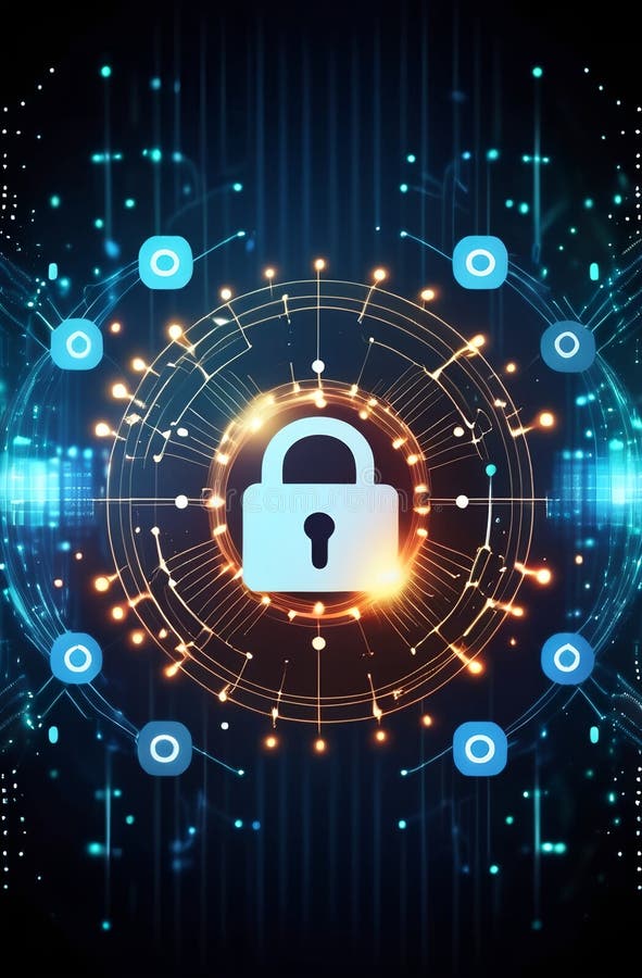 AI generated lock design stock illustration. Illustration of graphical ...