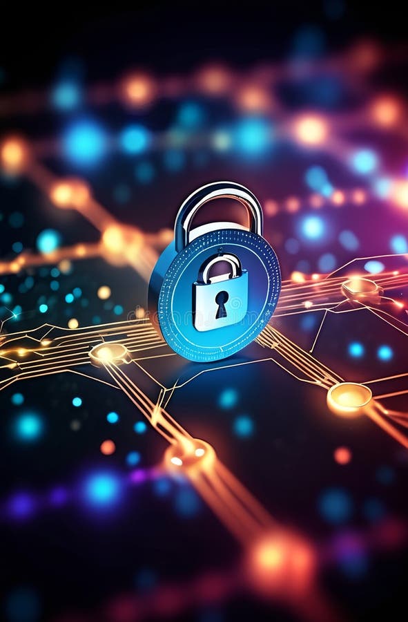 AI generated lock on lock stock illustration. Illustration of diffusion ...