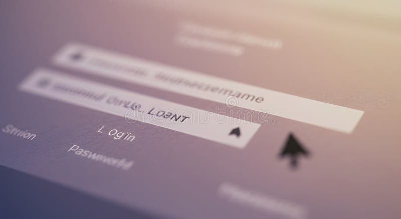 AI-Generated Login Screen stock illustration. Illustration of graphic ...