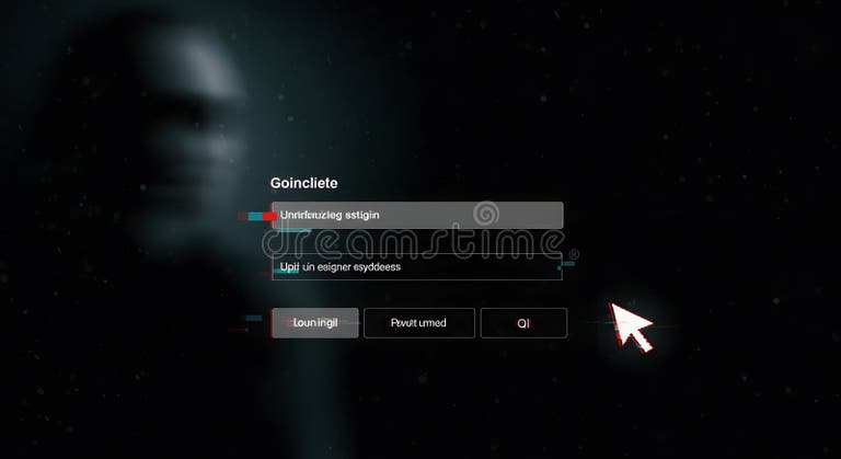 AI-Generated Login Screen stock photo. Image of computer - 372915070