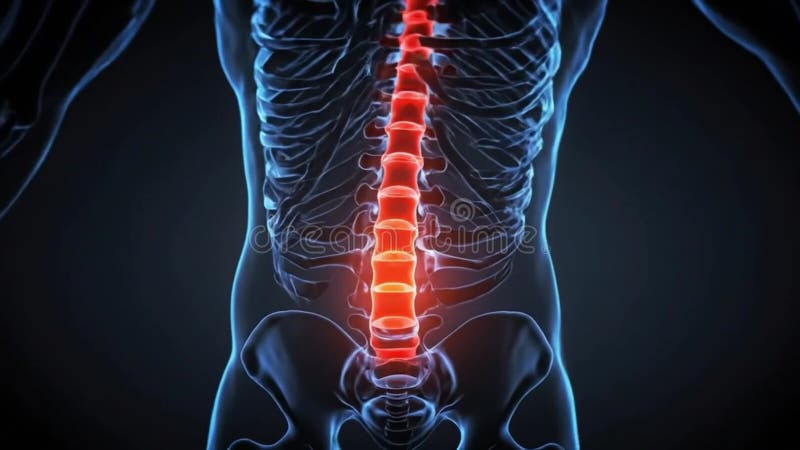 AI-Generated Lumbar Spine Anatomy Stock Footage - Video of healthcare ...