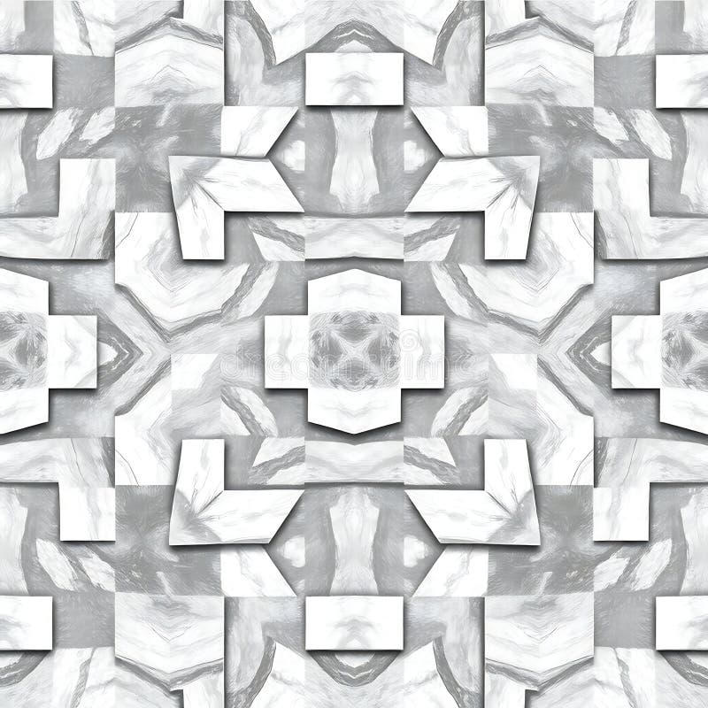 Ai-generated Marble Tile Pattern Stock Image - Image of digital, wall ...