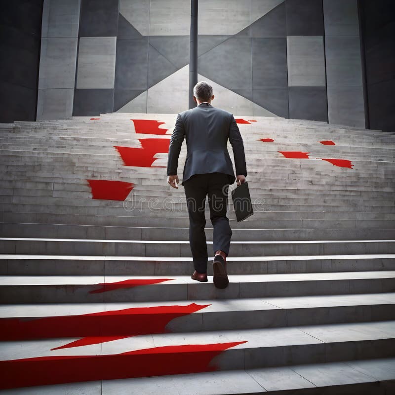 Unlocking Success – Steps Built on Knowledge and Experience Stock Photo ...