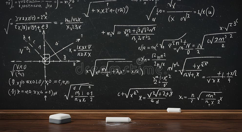 AI-Generated Math Equations Stock Illustration - Illustration of label ...