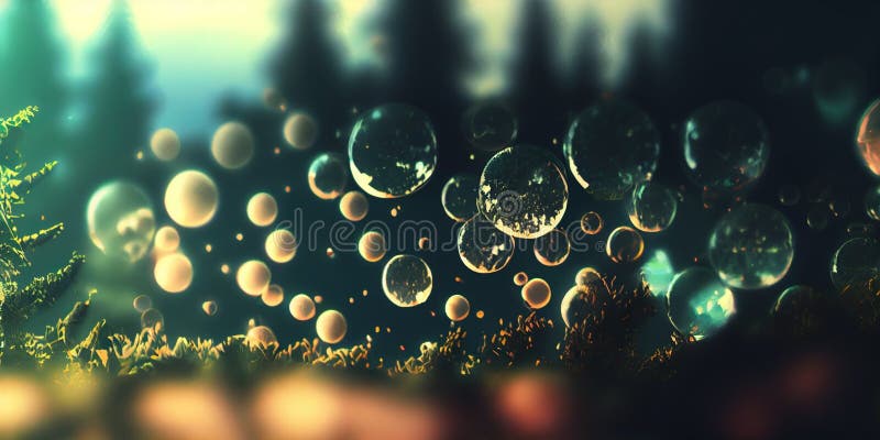 Bubble Burst Background, Made with Generative AI Stock Illustration ...