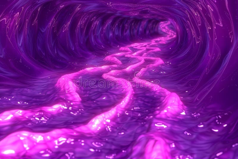 Mesmerizing Abstract Pink Vortex with Glowing Neon Elements and a High ...