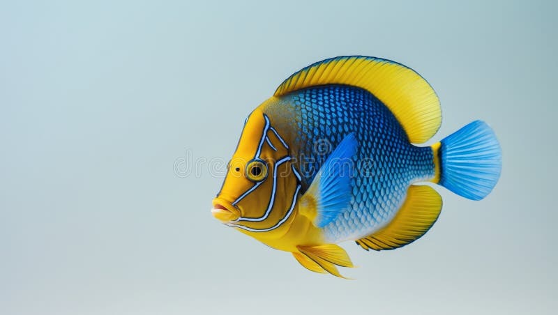 Minimal Magic Vibrant Sea Fish in Simple Settings Stock Photo - Image ...
