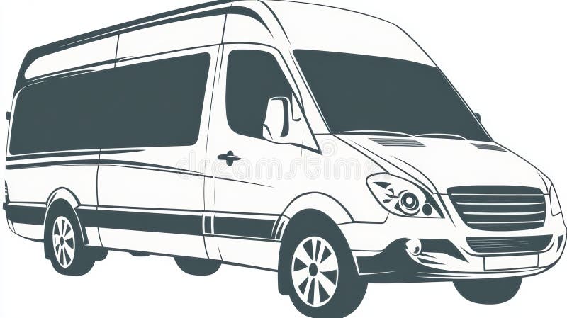 AI-Generated Minivan Illustration Stock Illustration - Illustration of ...