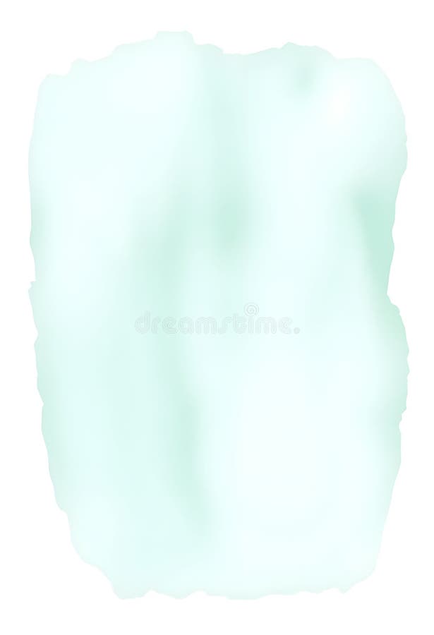 Mint Green Flowing Brush Stroke with Light Watercolor Texture, Smooth ...
