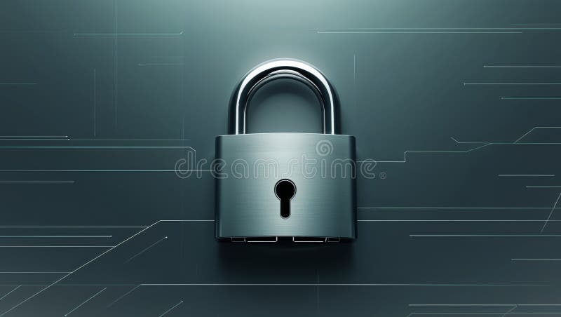 Modern Abstract Technology Background with Security Lock. Stock Photo ...