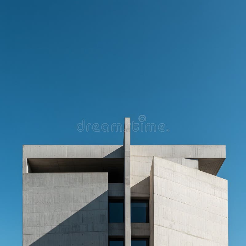 AI-generated Modern Architectural Structure with Minimalist Design ...