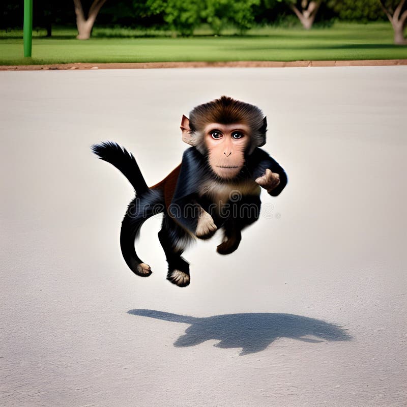 Monkey Running Stock Illustrations – 583 Monkey Running Stock ...