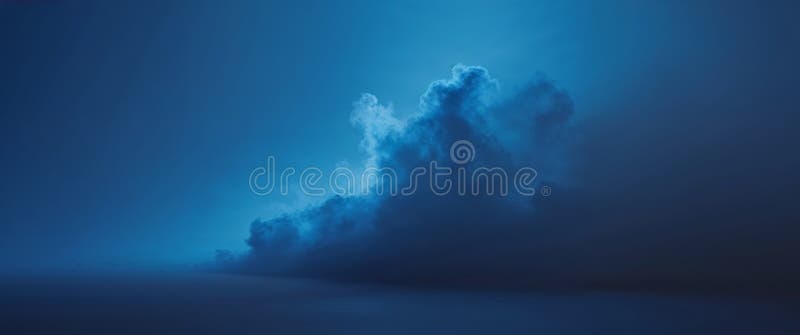Mysterious Blue Light Depth Background for Creative Designs Stock Photo ...