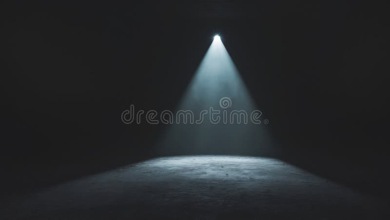 Mysterious Spotlight Dark Space Create Enigmatic Atmosphere Stock Photo ...