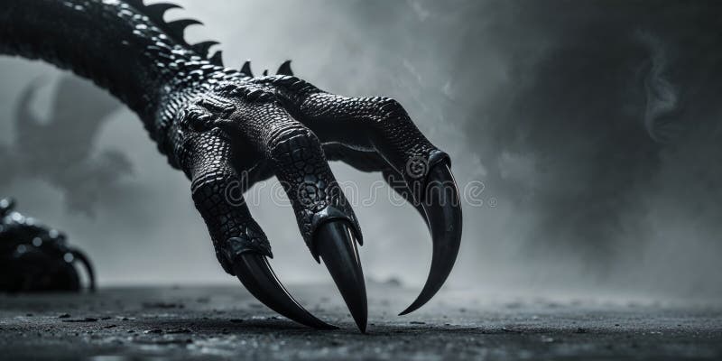 Mystical Dragon Legends Claws Sharp and Deadly. Stock Photo - Image of ...