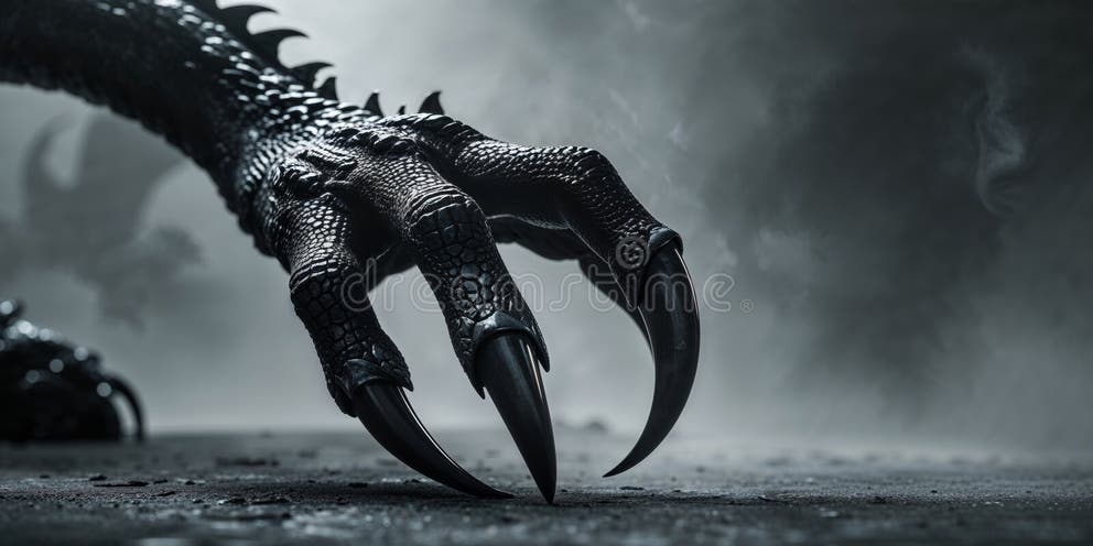 Mystical Dragon Legends Claws Sharp and Deadly. Stock Photo - Image of ...