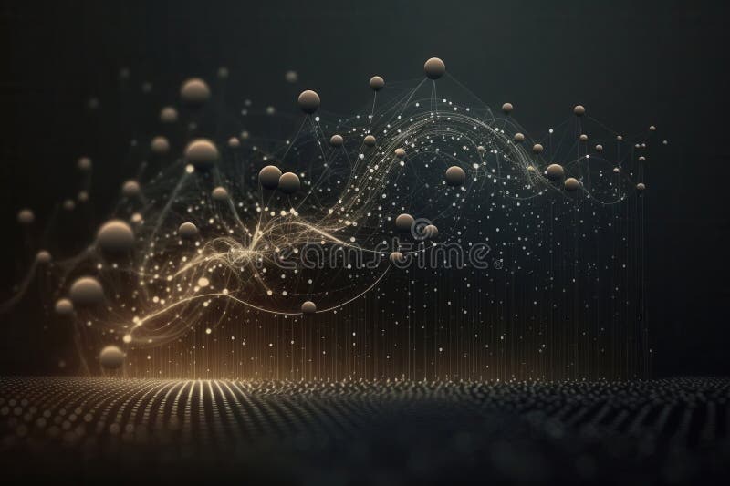 Ai Generated Network Connected Dots Lines Representing Artificial ...