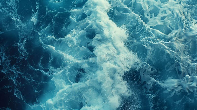 AI Generated the Ocean is Blue and Has a Wave Cresting. the Water is ...