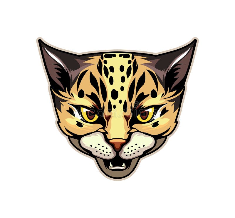 AI Generated Ocelot Mascot, Generative AI Animal Stock Vector ...