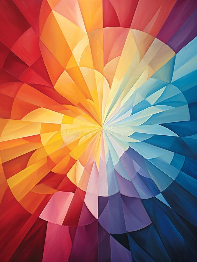 Geometric Patterns Floating in Outer Space Stock Illustration ...