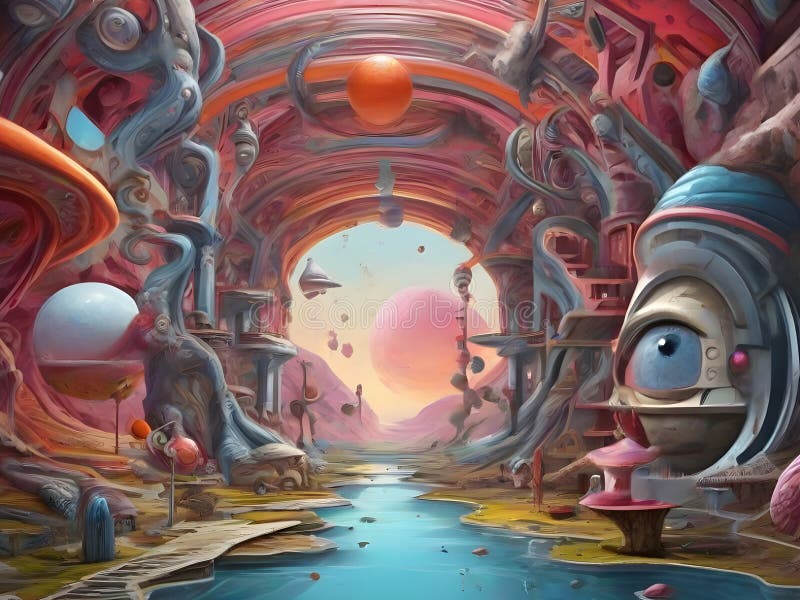 Painterly Image of the Funky Chromecore Odyssey Adventure Wonderlands ...