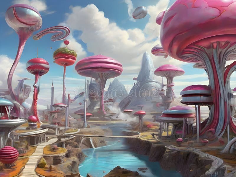 Painterly Image of the Funky Chromecore Odyssey Adventure Wonderlands ...