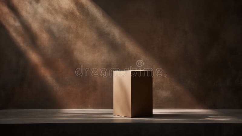 Ai Generated. Paper Box Stand Mock Up for Product Stock Illustration ...
