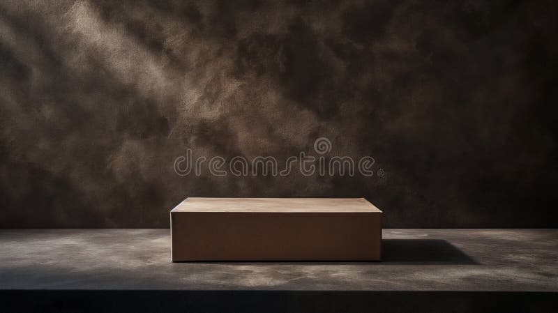 Ai Generated. Paper Box Stand Mock Up for Product Stock Illustration ...