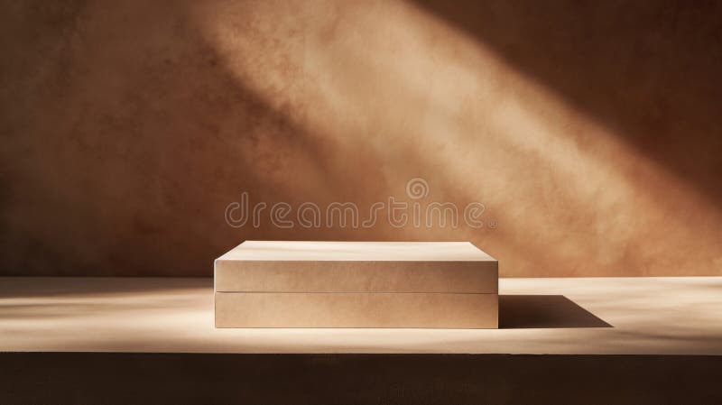 Ai Generated. Paper Box Stand Mock Up for Product Stock Illustration ...