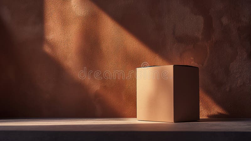 Ai Generated. Paper Box Stand Mock Up for Product Stock Illustration ...