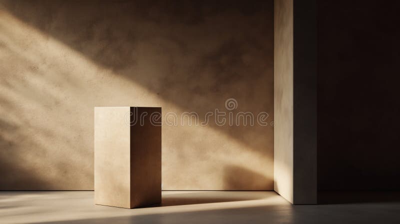 Ai Generated. Paper Box Stand Mock Up for Product Stock Illustration ...