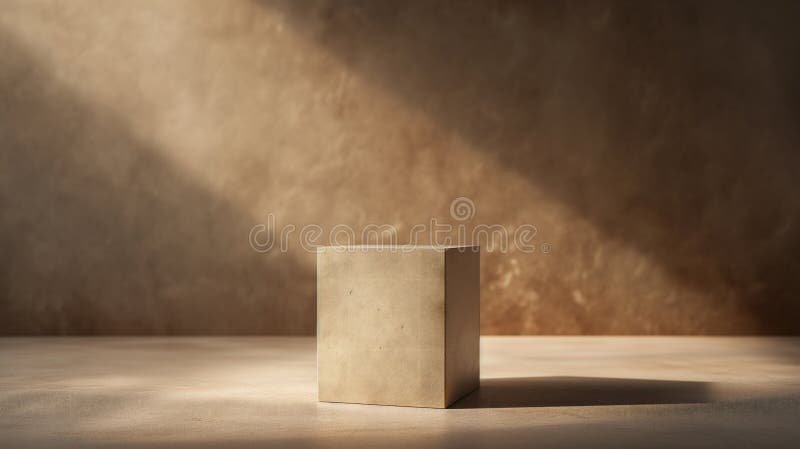 Ai Generated. Paper Box Stand Mock Up for Product Stock Illustration ...