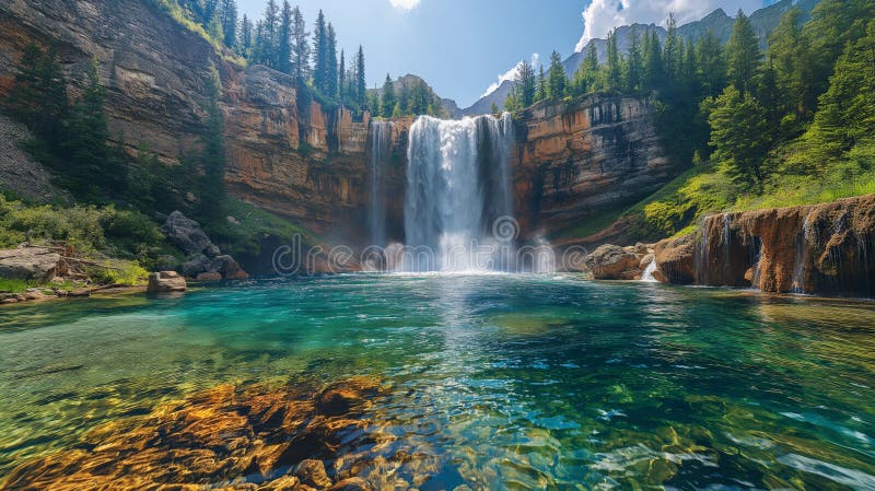 Paradise Falls USA Daytime. the Best View of Paradise Falls in the USA ...