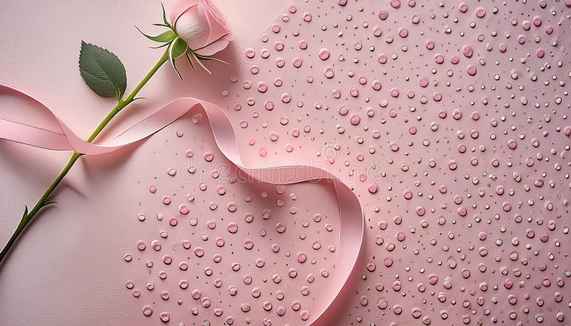 AI-generated Pastel-Toned Spot Pattern Light Pink Backdrop with Pink ...