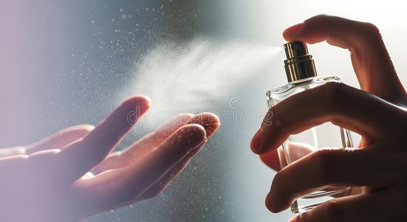 AI-Generated Perfume Spray stock illustration. Illustration of glass ...