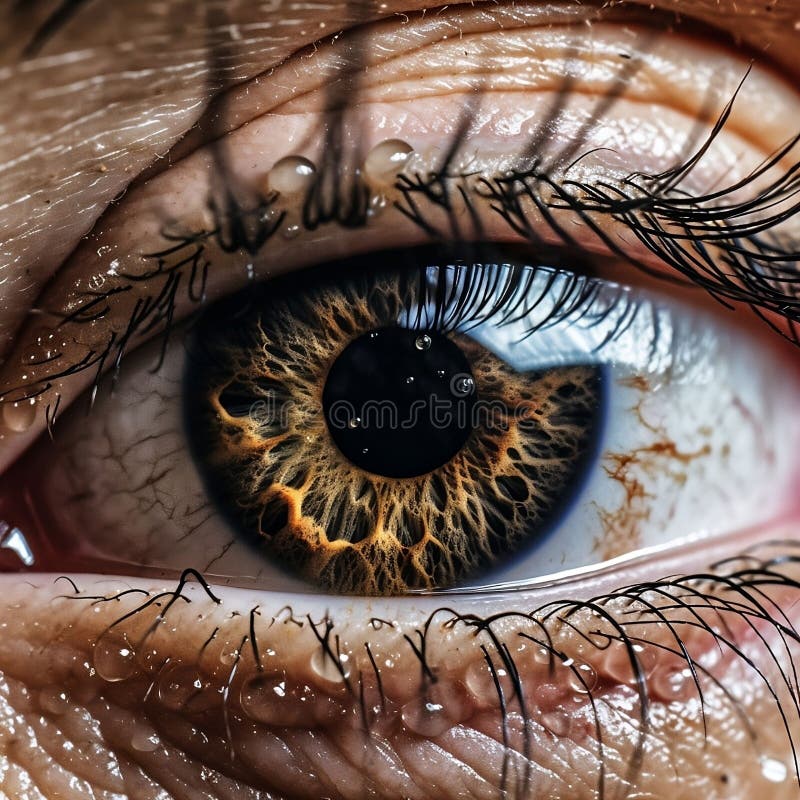 AI generated person eye stock illustration. Illustration of captivating ...