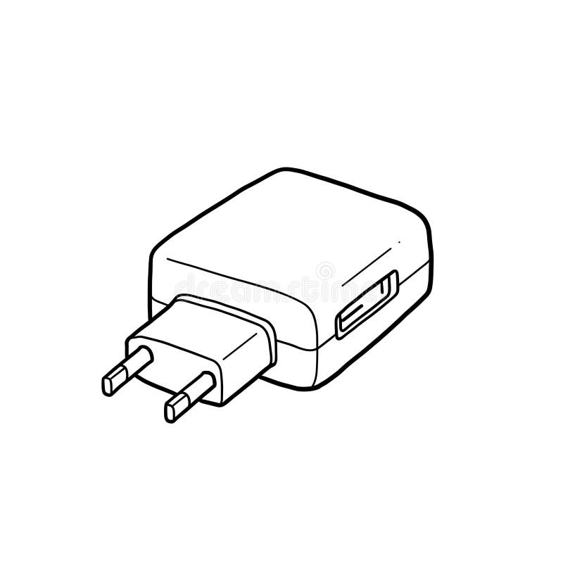 AI Generated Phone Charger Illustration Stock Illustration ...