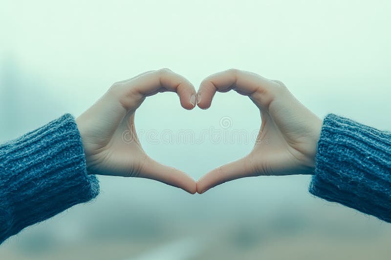 AI Generated a Picture of Two Female Hands Making the Shape of a Heart ...