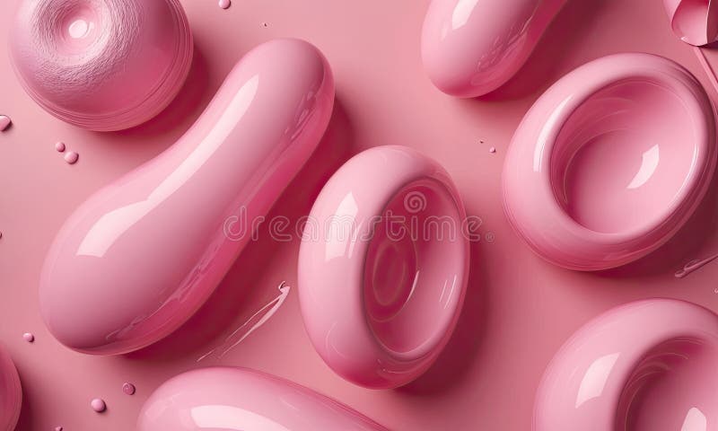A Pink Object is Shown in the Image, with a Few Other Pink Objects in ...