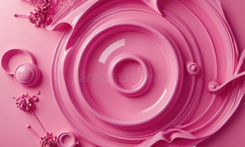 A Pink Object with a White Center is Shown in this Image. Stock ...