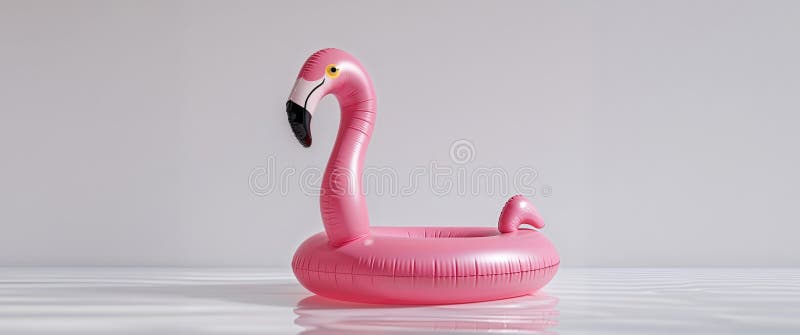 Pink Flamingo Pool Float Inflatable Summer Fun Stock Image - Image of ...