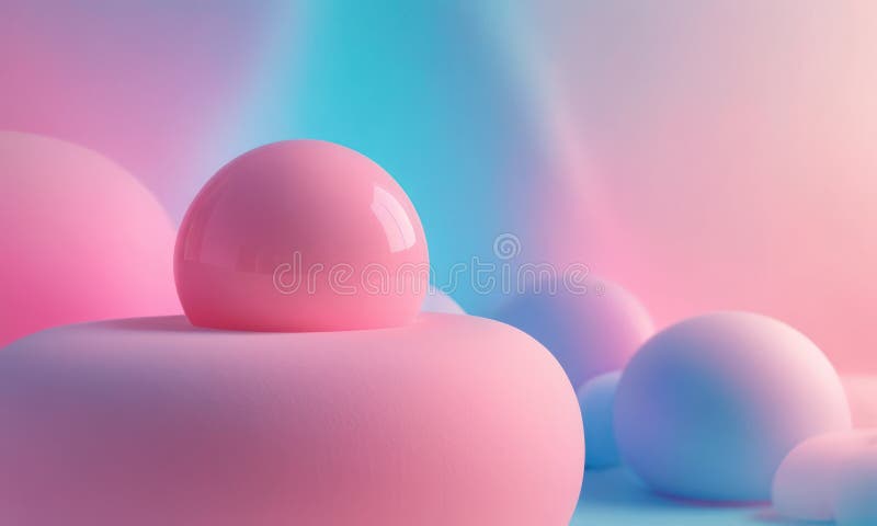 A Pink Object is Sitting on Top of a Pink Object. Stock Illustration ...